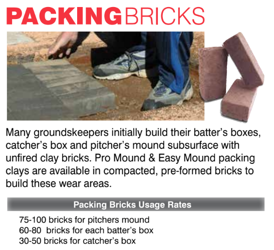 Pro's Choice Easy Mound Clay Bricks - pallet – DH Athletics
